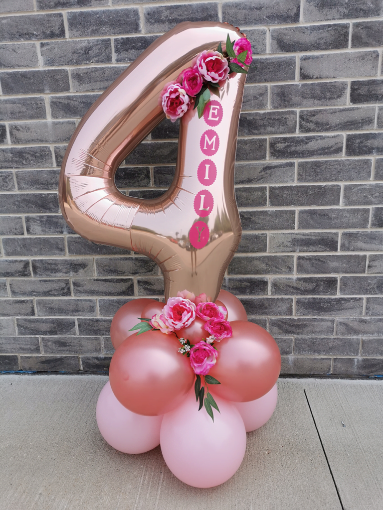 Custom Balloon Number Stack - Productions and Events
