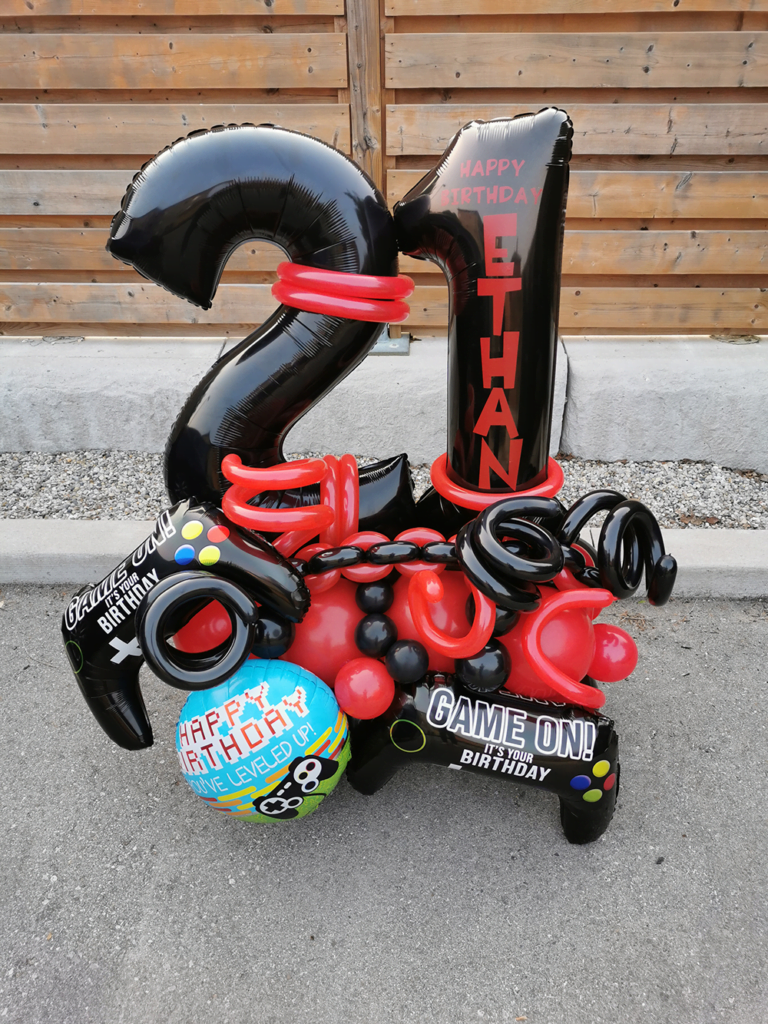 Custom Balloon Number Stack - Productions and Events